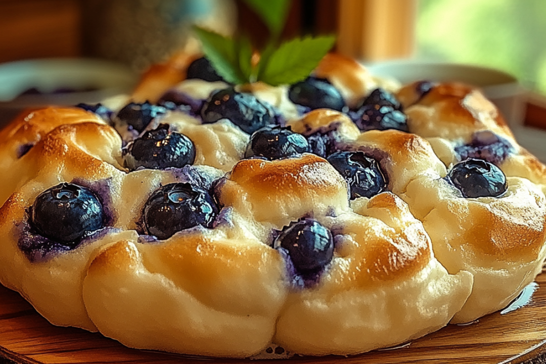 Blueberry Fluffy Cottage Cheese Cloud Bread Recipe