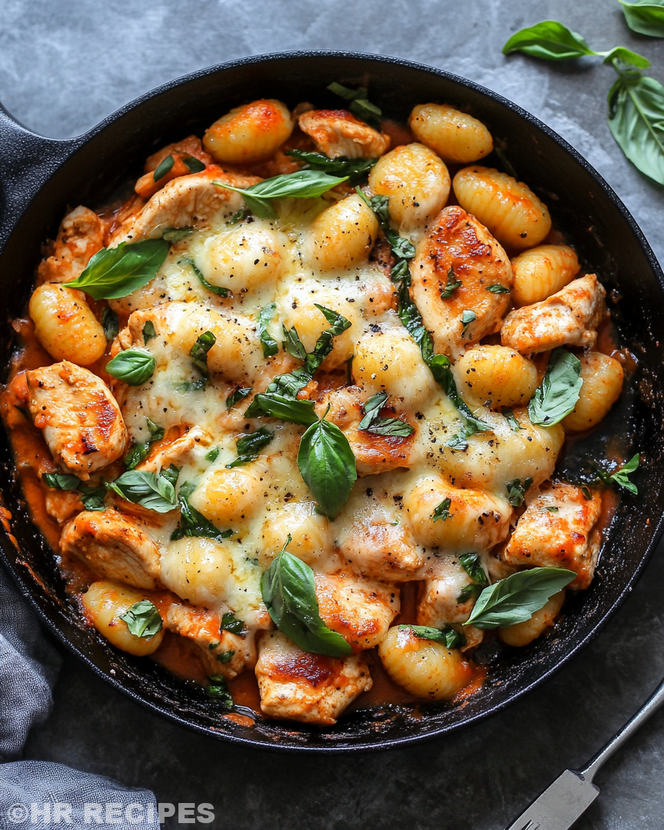 Garlic Chicken Gnocchi Skillet A 30 Minute Wonder - HR Recipes