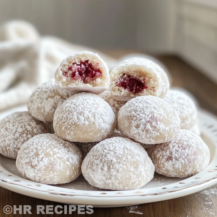 Raspberry Filled Almond Snowball Cookies: Easy 2025 Recipe